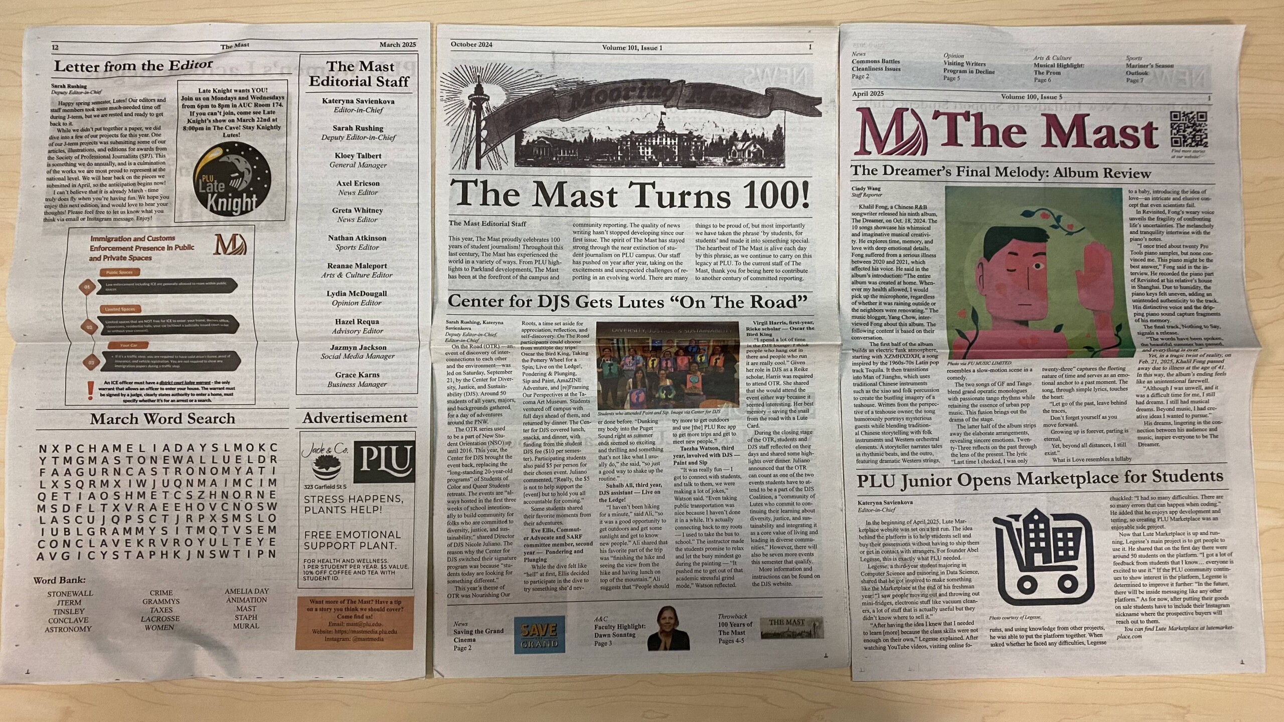 PLU Student-led Newspaper wins Mark of Excellence Awards | Admission | PLU