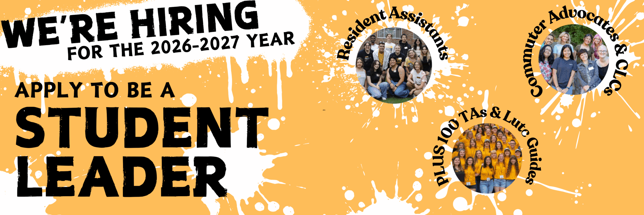 Student Leader Selection 2026-2027 | Campus Life | PLU