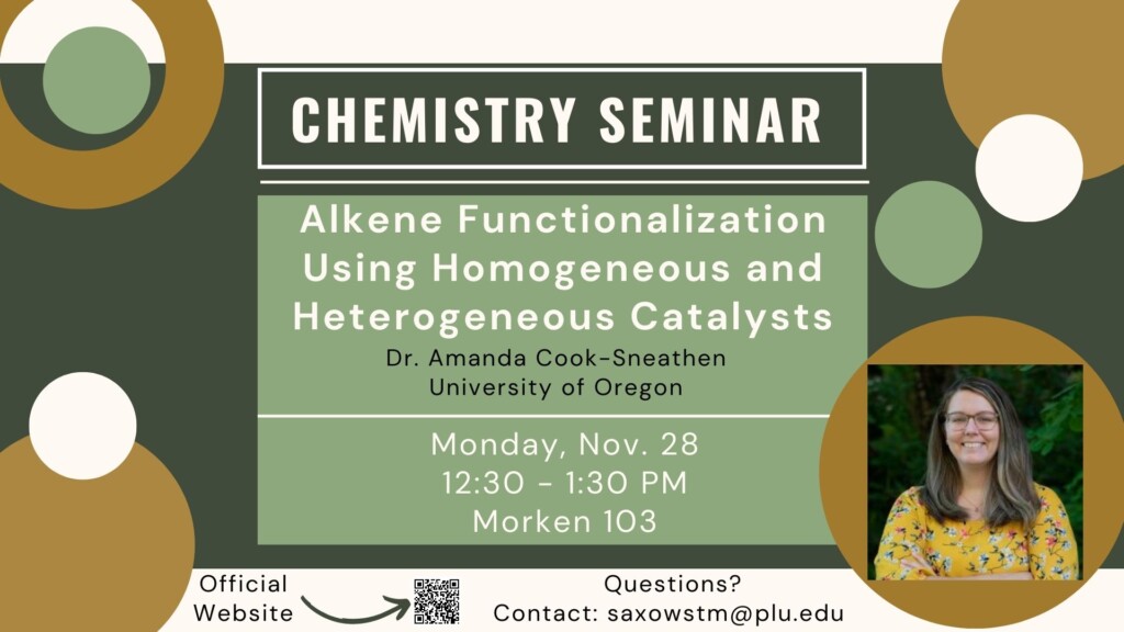Seminar Announcements | Chemistry | PLU