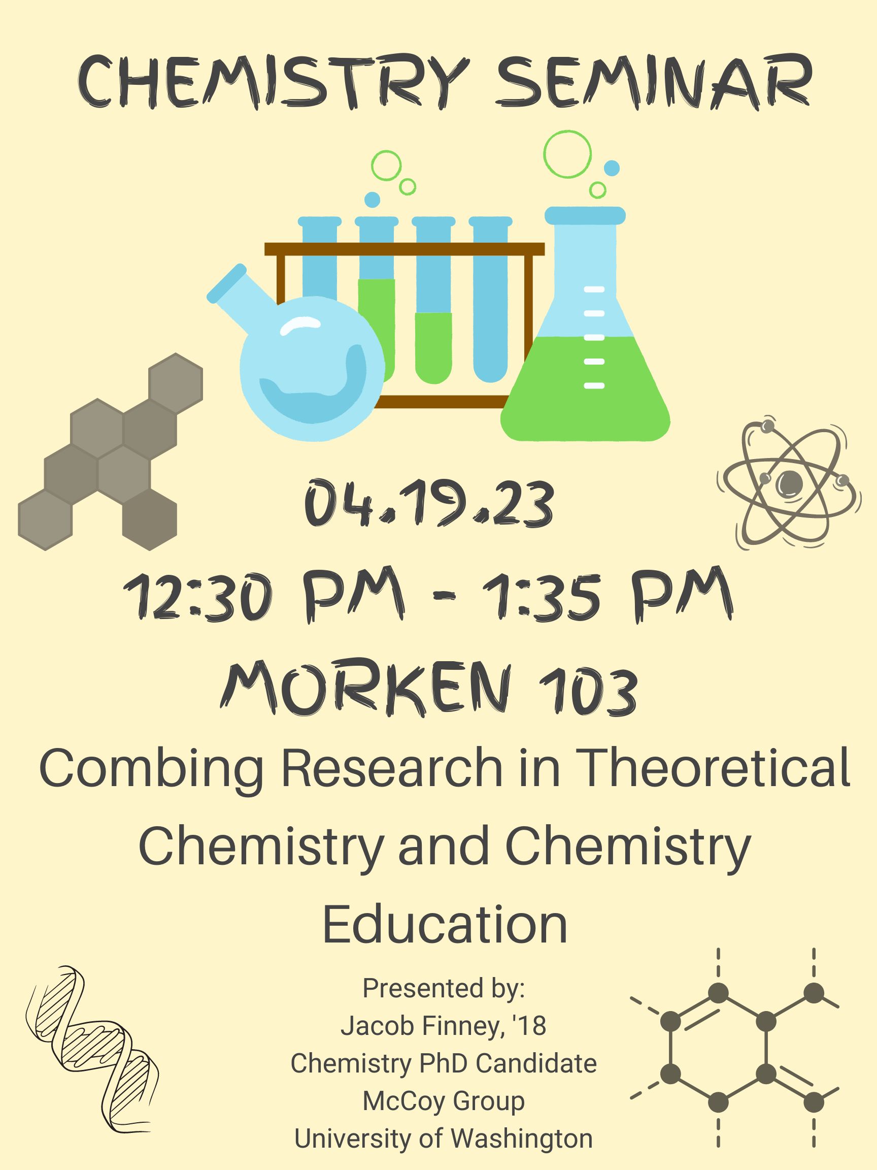 Seminar Announcements | Chemistry | PLU