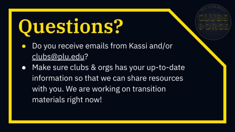 Clubs & Orgs | PLU