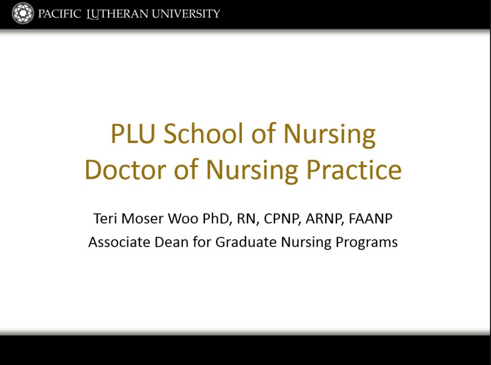 Doctor of Nursing Practice | Pacific Lutheran University