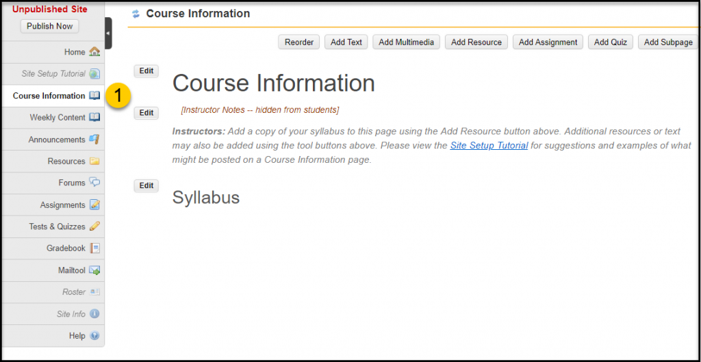 Post Course Information and Syllabus | Faculty Resources | PLU