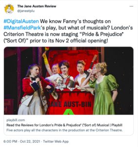 Pride and Prejudice* (*sort of): A Review | The Jane Austen Review | PLU