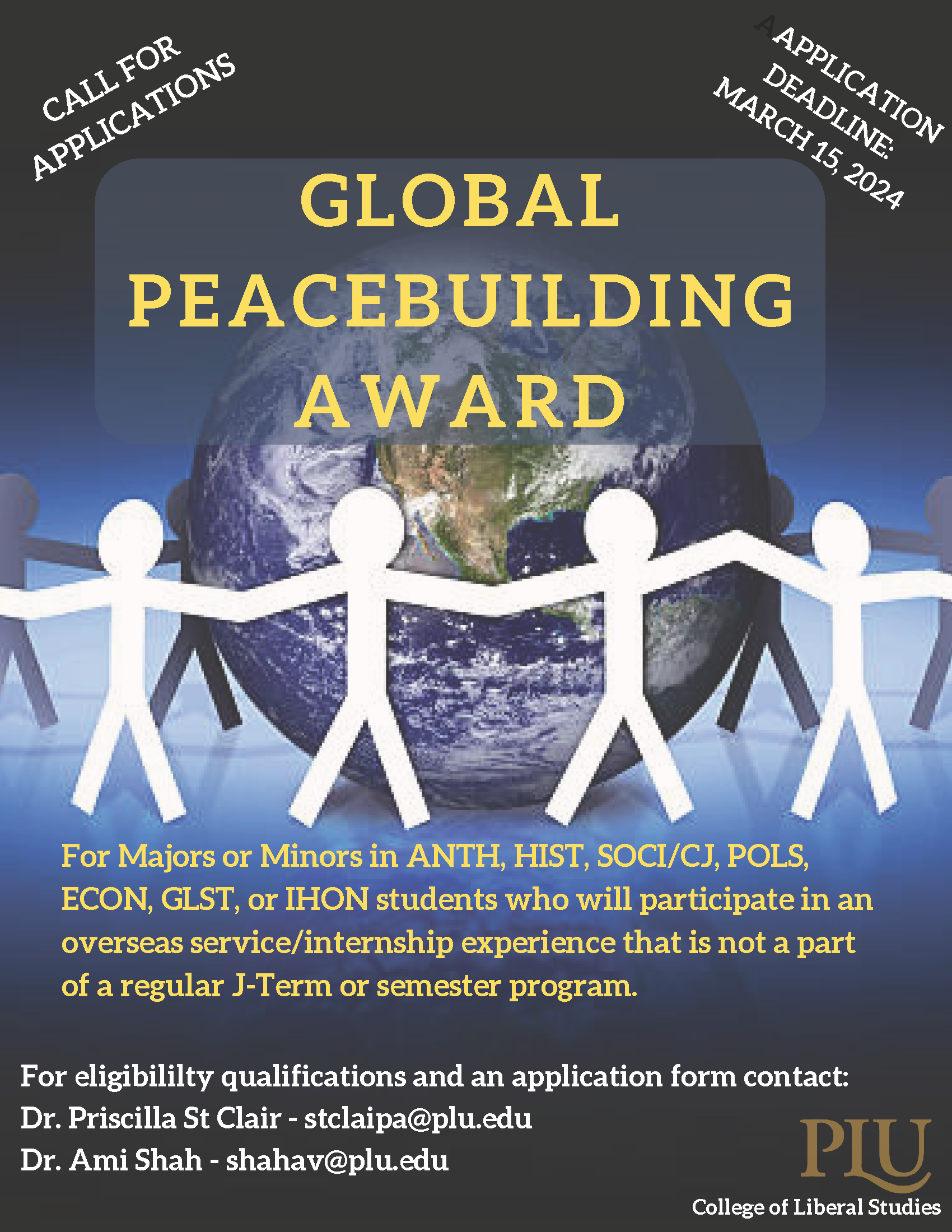 Global Peacebuilding Award | College of Liberal Studies | PLU