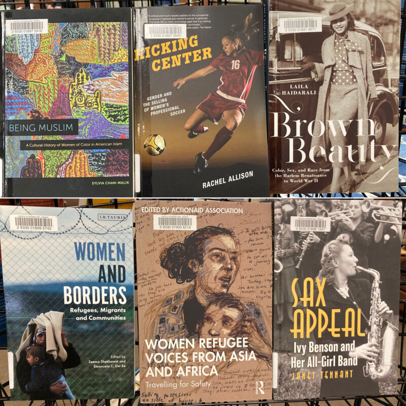 On Exhibit Books In Honor Of Womens History Month Library Plu