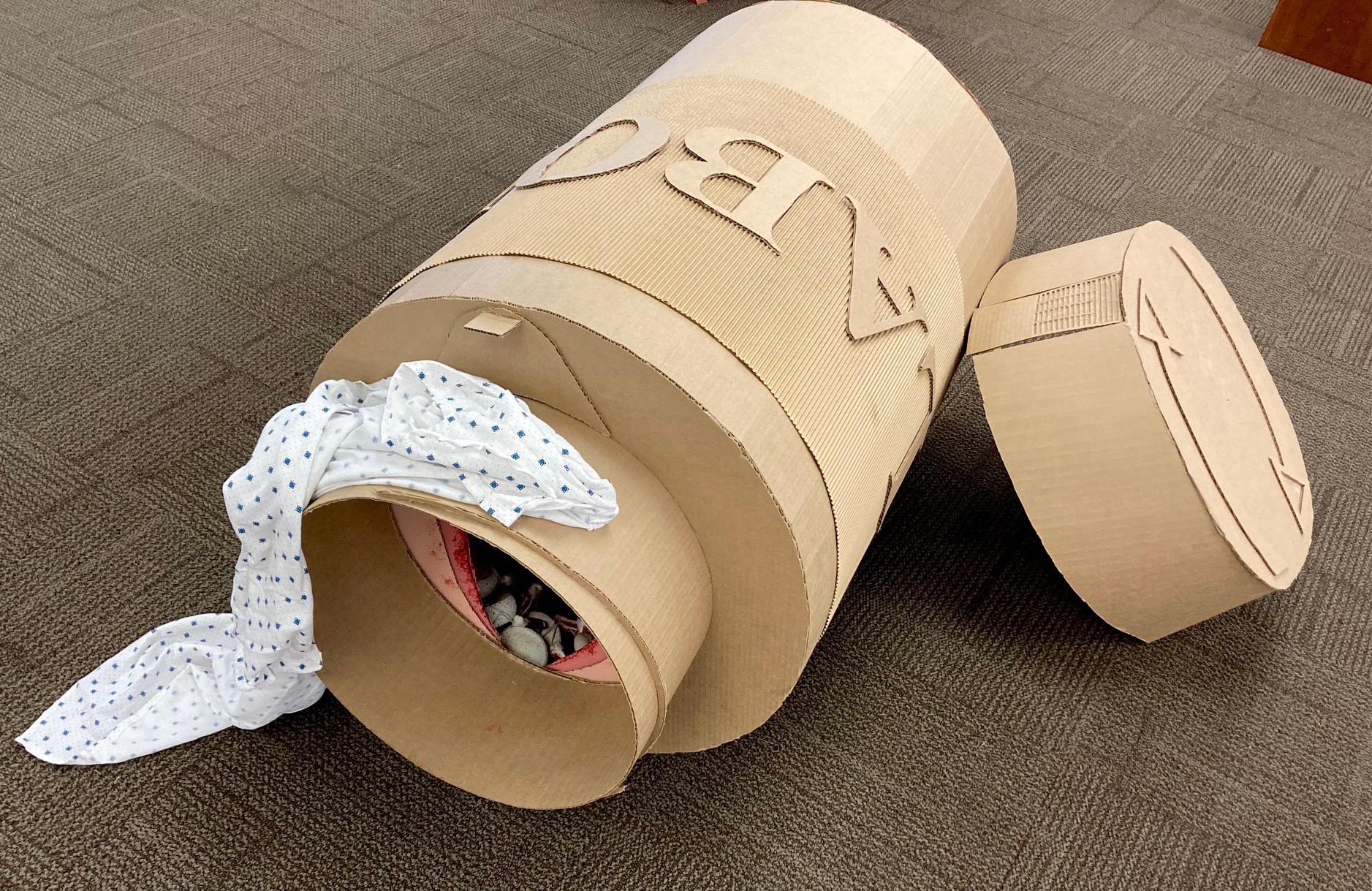 On Exhibit: Cardboard Containers | Library | PLU