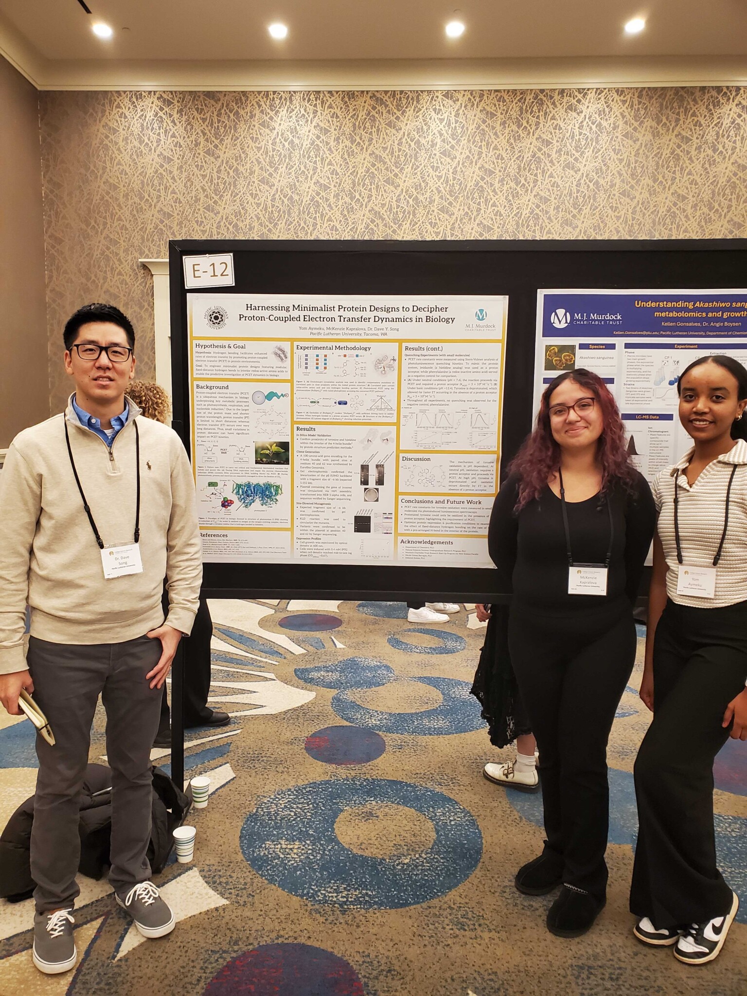 PLU student research recognized with multiple awards at 2025 Murdock ...
