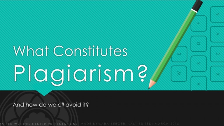 Avoiding Plagiarism | Writing Center | PLU